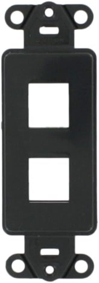 Leviton 41642-B QuickPort Decora Insert, 2-Port, Brown - Outlet Plates ...