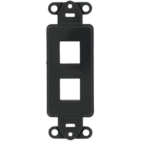 Leviton 41644-W QuickPort Decora Insert, 4-Port, White - Electrical ...