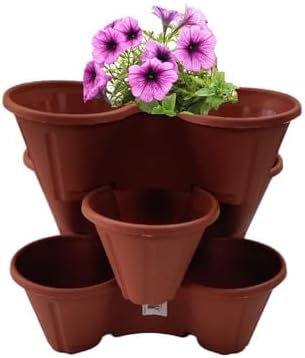 Shop4allsorts Set Of 3 Terracotta Colour Strawberry Trio Planter Flower ...