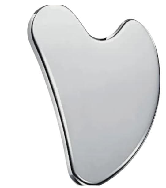 Gua Sha Facial Massage Tool for Nutrient Absorption, silver : Amazon.in ...