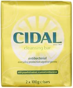 Cidal Antibacterial Soap with Grapefruit Extract - 2 x 100g Bars ...