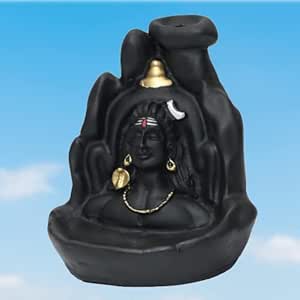 Buy MAHAMAYA Shiva Mahadev Adiyogi Smoke Fountain Cone Incense Holder ...