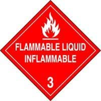 Amazon.com: FLAMMABLE LIQUID/INFLAMMABLE (W/GRAPHIC) (25 Pack ...