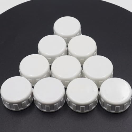 Joyangy 10-Pack 1" White PVC Pipe Fittings End Female Thread Cap Plug ...