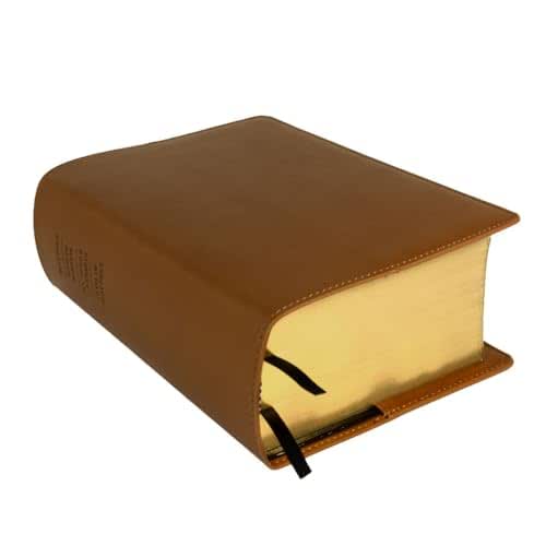 Amazon.com: Brown Scripture Slip Cover - Simulated Leather - LDS ...