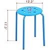 Amazon.com: Yaheetech 17.3in Plastic Stackable Stools Stack Nesting ...