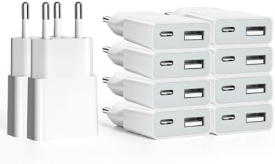 SCHITEC Universal USB Charger 5V/1A 2Port Mini Wall Power Adapter ...
