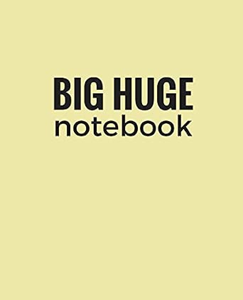 Amazon.com: Big Huge Notebook (820 Pages): Goldenrod, Jumbo Blank Page ...