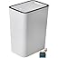 Amazon｜Momglaゴミ箱 スリム 10L 15L 分別 ふた付き 臭わない キッチン オフィス用 ホワイト シンプル ゴミ袋ホルダー 袋が見えない リビング 屑入れ くず入れ ...