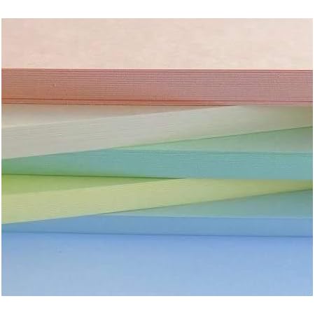 A4 Pastel Paper Assorted Colors 100 Sheets (80gsm) : Amazon.co.uk ...