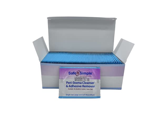 Amazon.com: Safe n' Simple Adhesive Remover for Skin - 5"x7" 75 Wipes ...