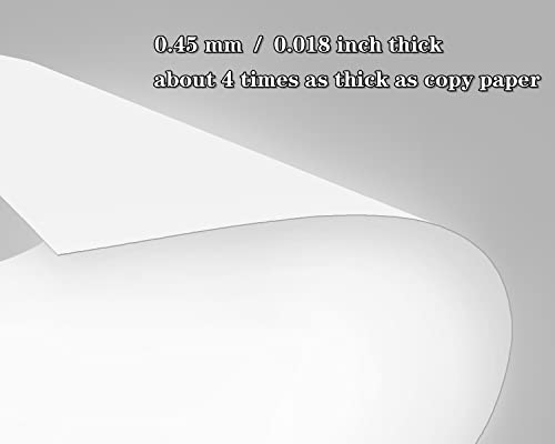 Snapklik.com : Extra Heavyweight Cardstock White 50 Sheets 130 Lb Cover