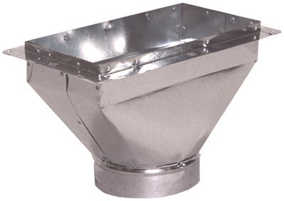 Master Flow 10 in. x 6 in. to 6 in. Universal Register Box with Flange ...