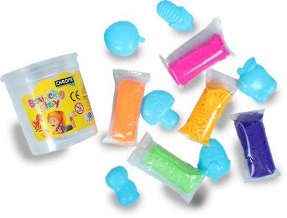 Chrome Bouncing Clay Dough Air Ultra Light Soft Creative Art DIY Crafts ...