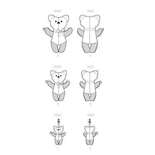 Snapklik.com : Simplicity Memory And Autograph Bear Plush Animal Sewing ...