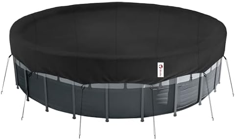 Amazon.com : Buffalo Blizzard 24 ft Round Pool Cover | Deluxe Above ...