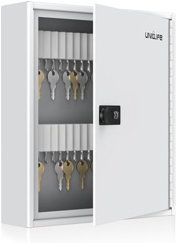 Amazon.com : Uniclife 60 Position Slotted Key Cabinet with Combination ...