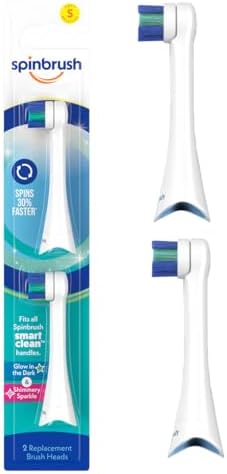 Amazon.com : Spinbrush Pro Clean Replacement Toothbrush Heads, Soft ...