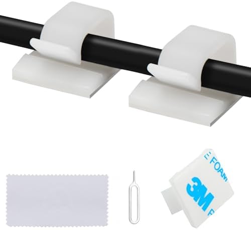 Amazon.com: Cable Management Clip,60Pcs White Medium,Cord Organizer for ...