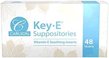 Amazon.com: Carlson - Key-E Suppositories, 30 IU Vitamin E Suppository ...