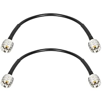 Amazon.com: MOOKEERF RG8x Jumper Cable 1ft,2 Pack PL259 Jumper CB Coax Cable 50 Ohm,UHF PL259 ...