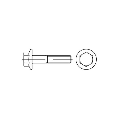 50x MBN 10105 Hexagonal Flange Screws M16 x 1.5 Steel 10.9 Zinc-Coated ...
