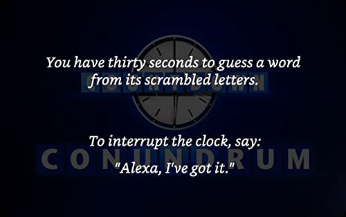 Amazon.co.uk: Countdown Conundrum : Alexa Skills