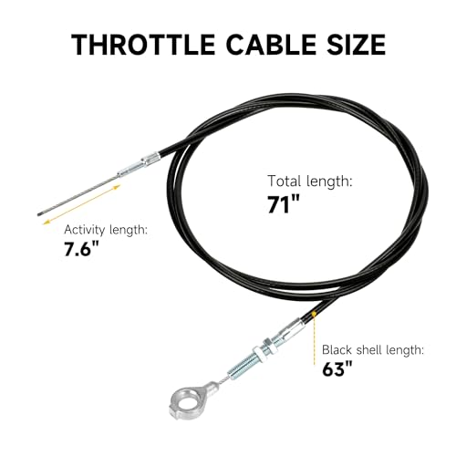Snapklik.com : HIAORS 71 Inch Throttle Cable For Go Kart Predator 212cc ...