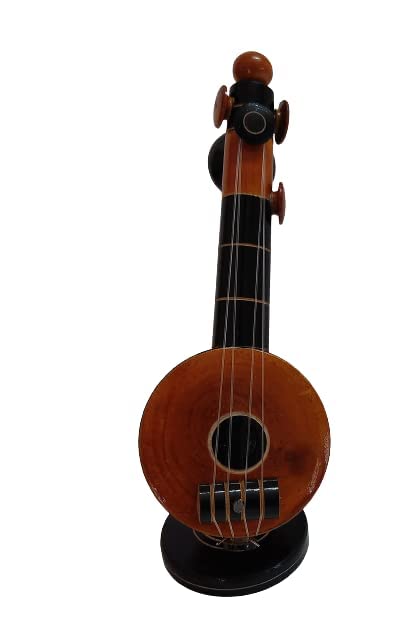 Buy neotea Wooden ekathara Music Table Decoration Multi Color Veena ...