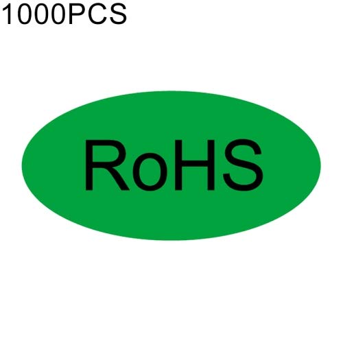 Buy Generic 1000 PCS Oval Shape Self-adhesive RoHS Sticker RoHS Label ...