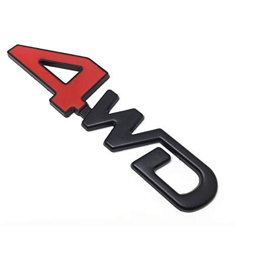 PRIKNIK 3D Four Wheel Drive Logo 4WD Badge 4wd Logo 4wd Sticker (Metal ...