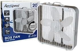 Amazon.com: Aerospeed 20" 3 Speed Box Fan, 20" x 20" x 2.1" (LxWxH), 5W ...