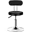 QiCheng&LYS PU Leather Round Office Stool Chair with Adjustable Height ...