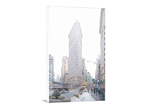 Amazon.com: Flatiron Building Framed NYC Print on Canvas as Wall Decor ...