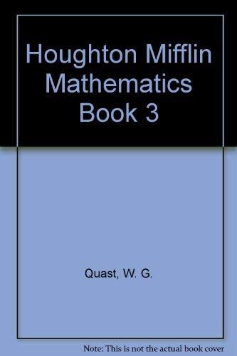 Houghton Mifflin Mathematics Book 3: Quast, W. G., Duncan, Ernest R.: 9780395313053: Amazon.com ...