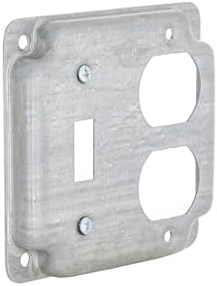 Amazon.com: Hubbell-Raco 906C 1 Duplex Receptacle and Toggle Switch 4 ...