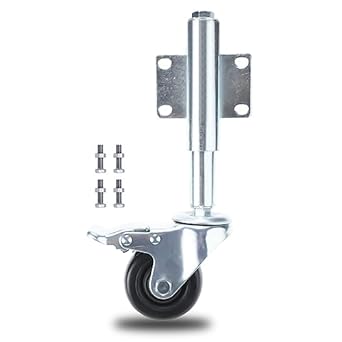 NORJIN 2Inch 3Inch 4Inch Spring Loaded Gate Caster, Heavy Duty Swivel ...