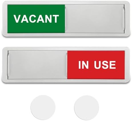 Vacant In Use Sliding Door Sign, 1 Pack Vacant In Use Sign Slider Door ...