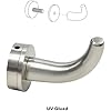 Amazon.com: C.R. Laurence DRH1BN CRL Brushed Nickel Designer Robe Hook ...