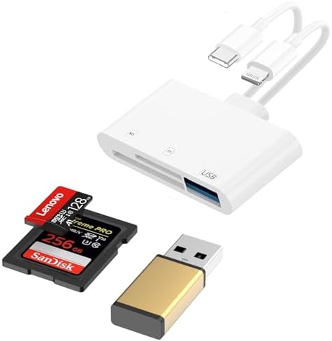 Amazon.com: Apple MFi Certified Apple Lightning to SD Card Reader for ...