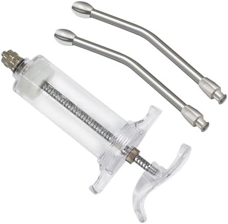 Amazon.com: 30ml Reusable Goat Syringe with 2 Drench Nozzle,Adjustable ...