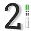 2" 3" 4" 5" 6" Stainless steel floating House Numbers, House address ...