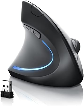 CSL - Wireless Vertical Ergonomic USB Mouse for left handed users ...