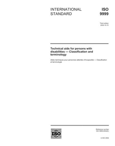 ISO 9999:2002, Technical aids for persons with disabilities ...
