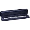 Amazon.com: Allure - Rich Suede Navy Blue Luxury Bracelet Box, Elegant ...