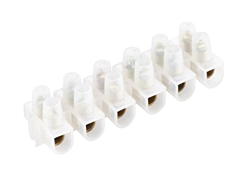 BG Electrical 12 Way Connector Strip, 15 Amps, Clear Polyethylene ...