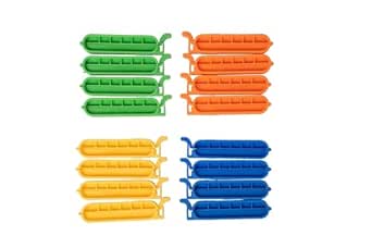 16Pcs 6CM/2.36IN 10CM/3.93IN Plastic Dialysis Bag Clamp Sealing Clip ...