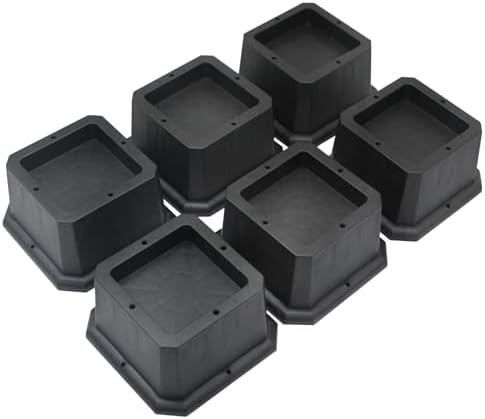MYMULIKE Bed Risers 2 inch, 3 inch, 4 inch, 6 inch or 8 inch Heavy Duty ...