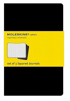 Moleskine Square Cahier Journal Black Xlarge: Set of 3 Square Journals ...