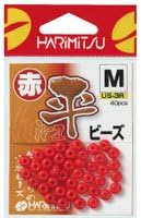 Amazon | HARIMITSU(ハリミツ) 平ビーズ レッド M US-3R | ハリミツ(HARIMITSU) | ルアー材料